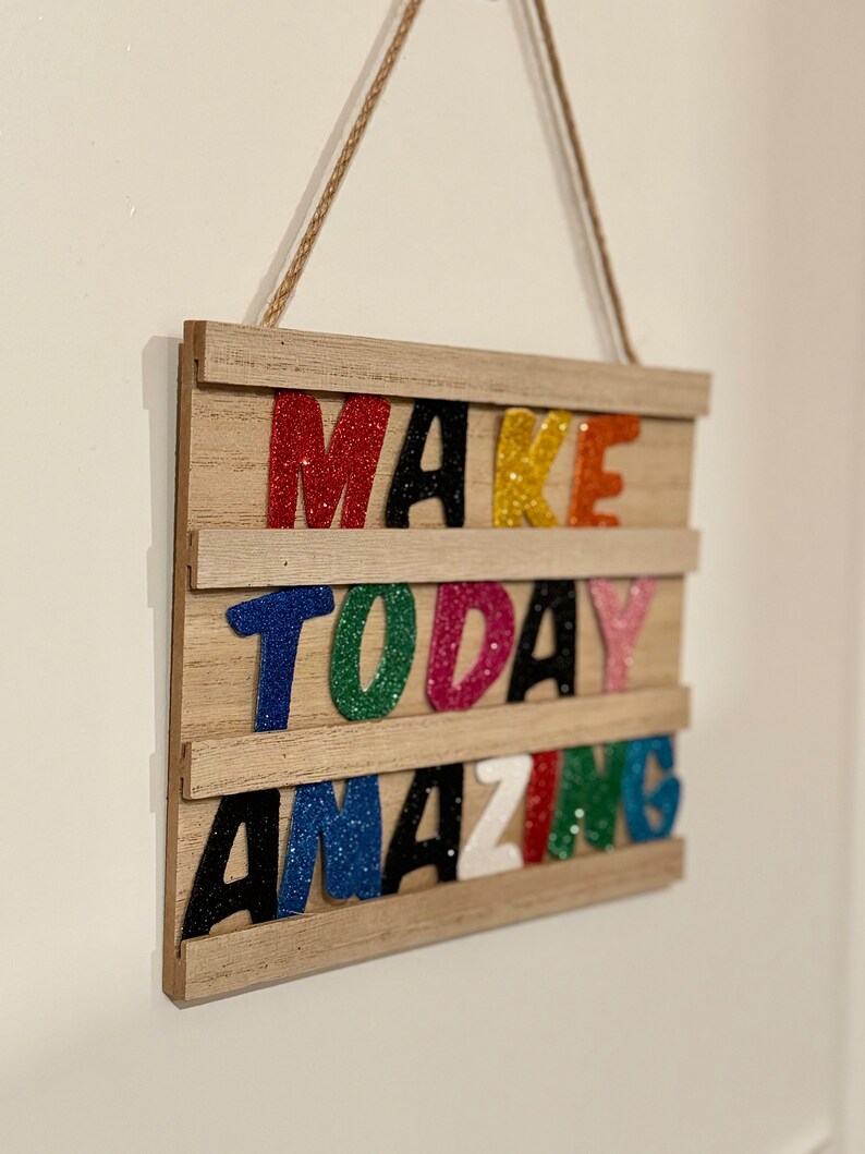 Custom Quote Sign Letter Ledge Sign Inspirational Wall Hanging Letter ...