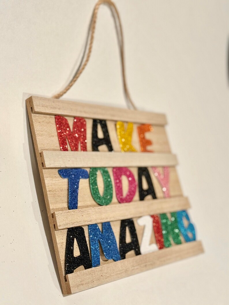 Custom Quote Sign Letter Ledge Sign Inspirational Wall Hanging Letter ...