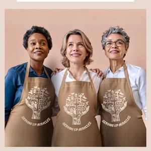 Christian Gift Idea Personalized Church Apron Christian Catholic Women ...