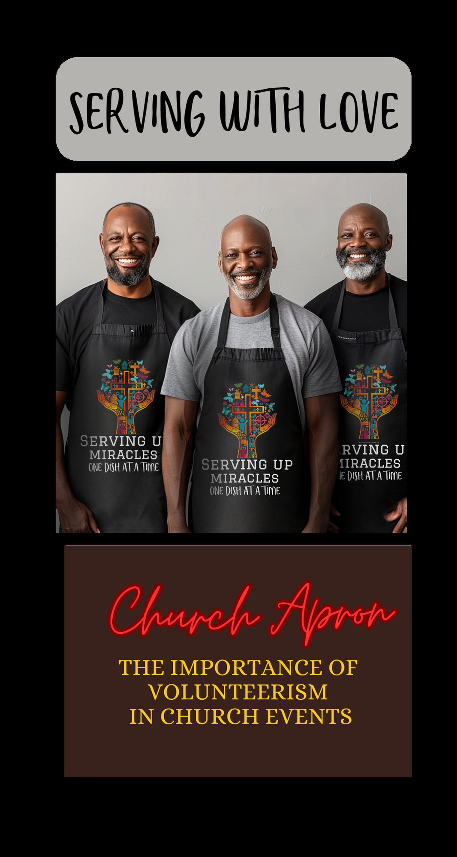 Personalized Church Apron Gift African American Black Apron Gift Church ...