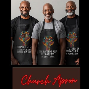 Personalized Church Apron Gift African American Black Apron Gift Church ...