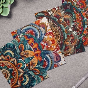 Greeting Cards With Vibrant Mandala Designs | 5 Unique Enchanting ...