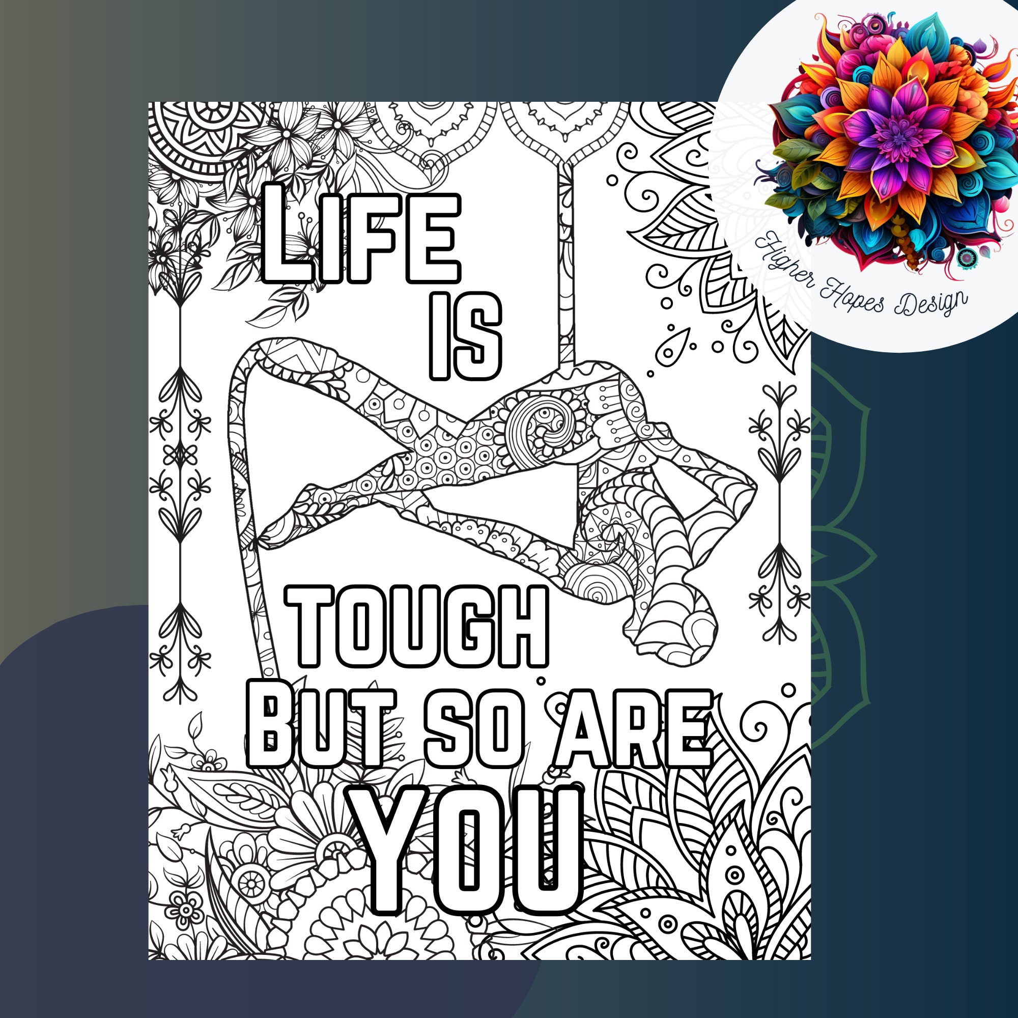 Aerial Arts Coloring Page for Adults, Teens, Circus, Aerial Rope ...