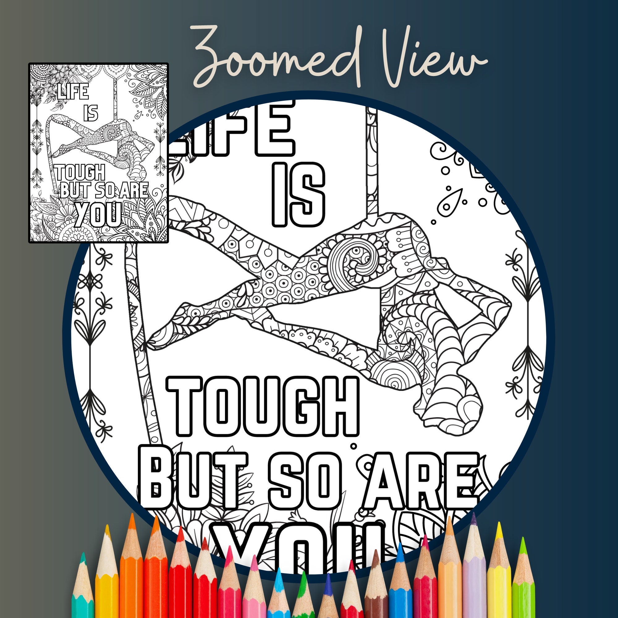 Aerial Arts Coloring Page for Adults, Teens, Circus, Aerial Rope ...