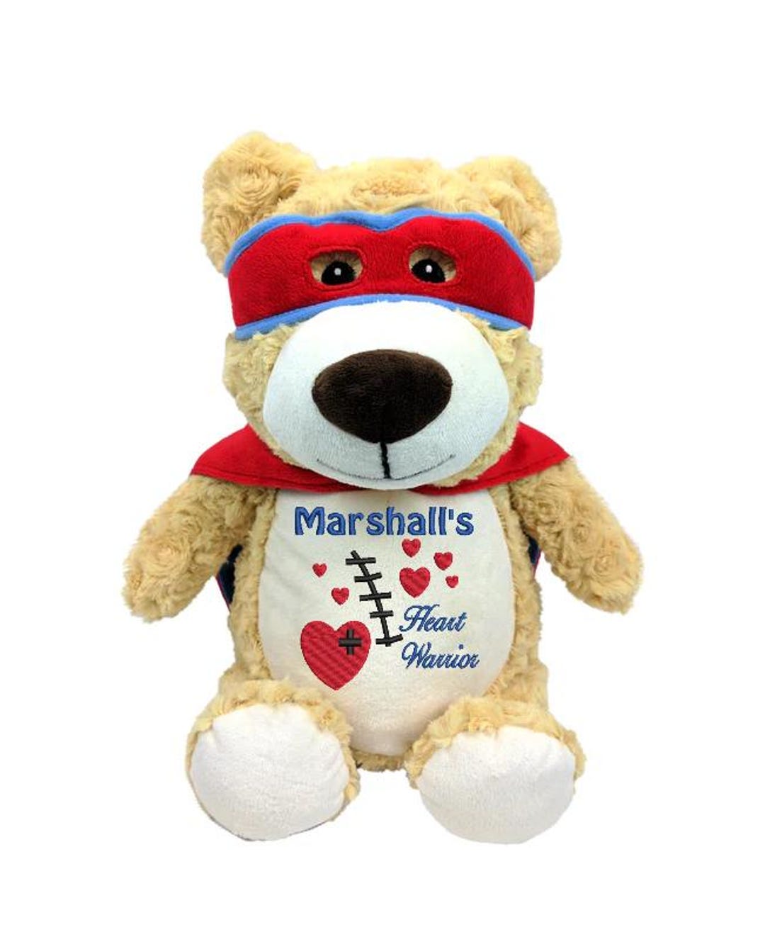 Embroidered Superhero Teddy Bear: Custom Birth Announcement Plush Toy ...