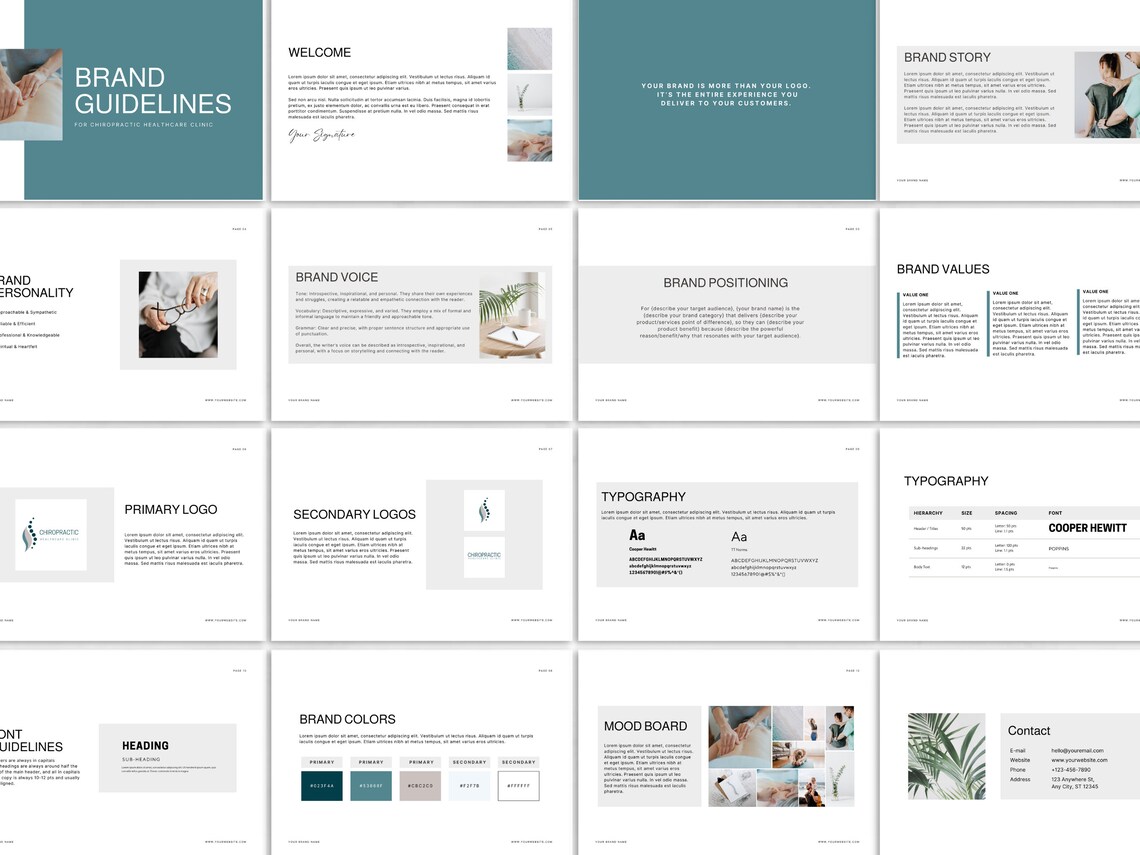 Brand Guidelines Canva Template | Brand Style Guide | Branding Kit ...