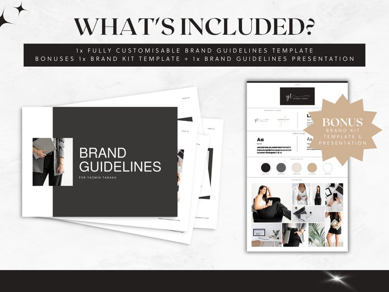Brand Guidelines Canva Template | Brand Style Guide | Branding Kit ...