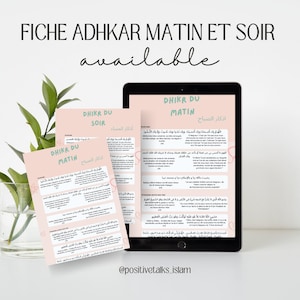 Adhkar Sheet Morning and Evening for a Deep Spiritual Connection - Etsy