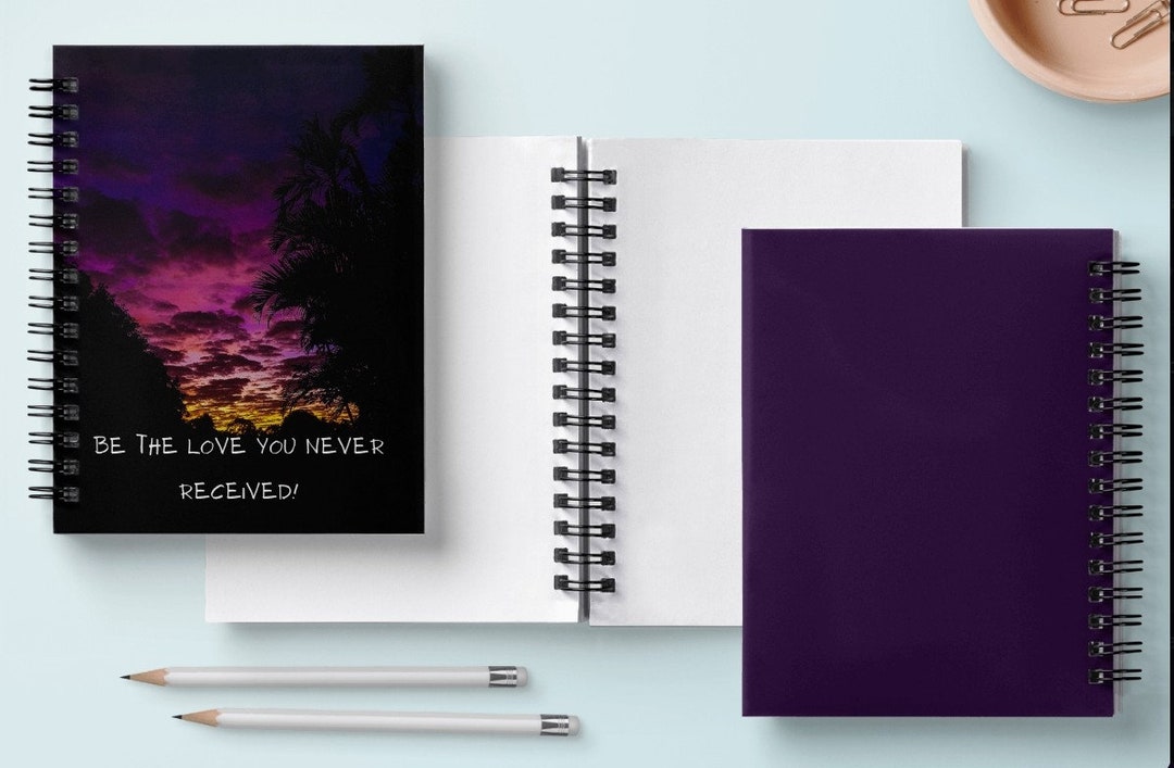 Beautiful Sunset Inspirational Diary - Etsy
