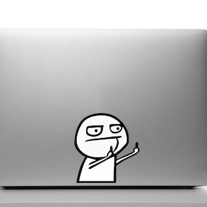 Stick Man Middle Finger Meme Peeker Peeking Car Decals Funny Stickers ...