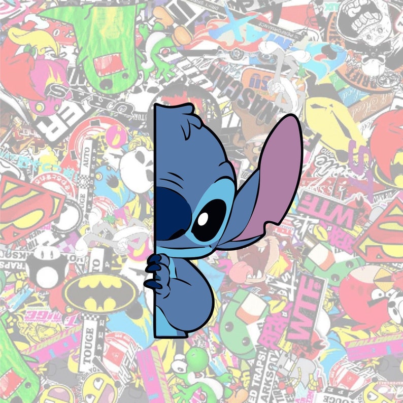 Stitch Side Peeking Car Decals Lilo and Stitch Disney - Etsy Australia