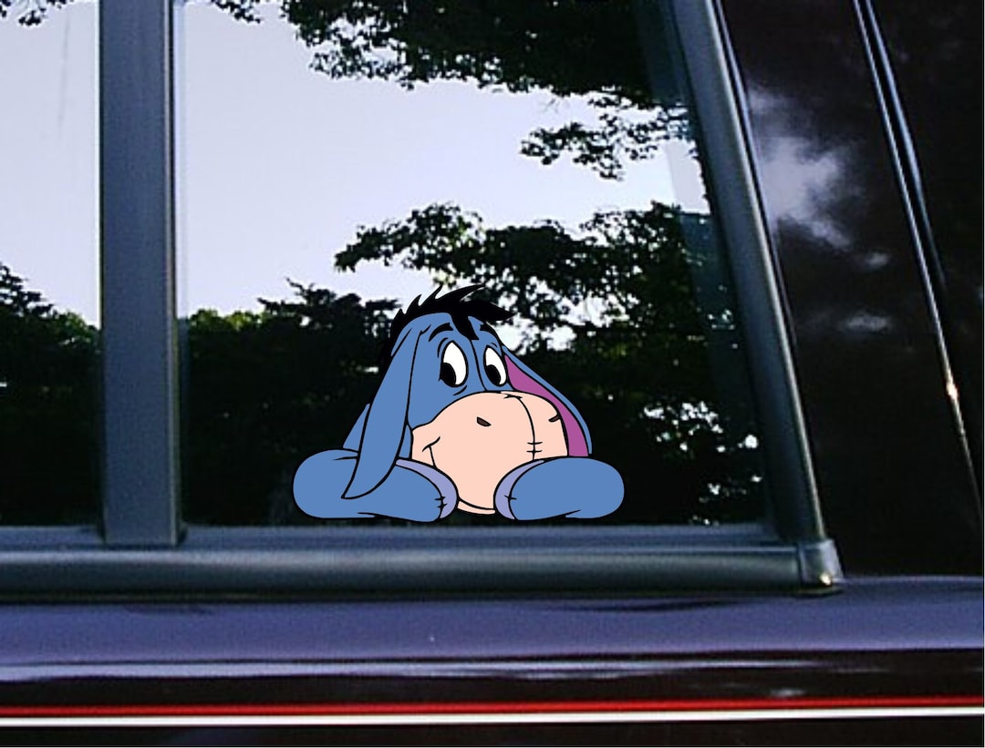 Eeyore 2 Peeker Peeking Winnie the Pooh Disney Classic Cartoon Car ...