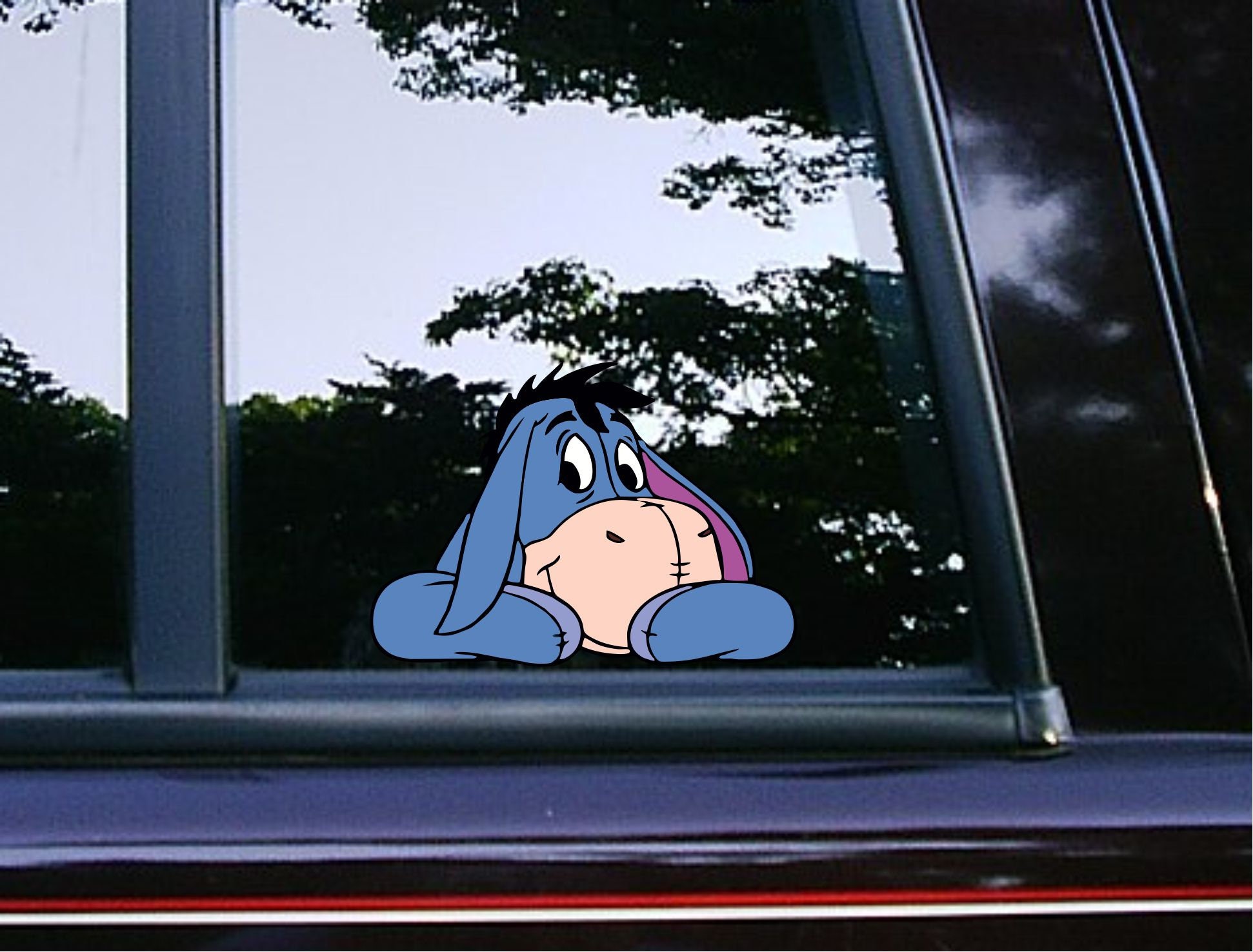 Eeyore 2 Peeker Peeking Winnie the Pooh Disney Classic Cartoon Car ...