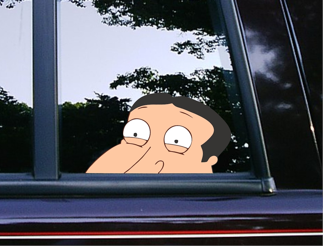 Glenn Quagmire Peeker Peeking Family Guy Car Decals Cartoon Memes ...