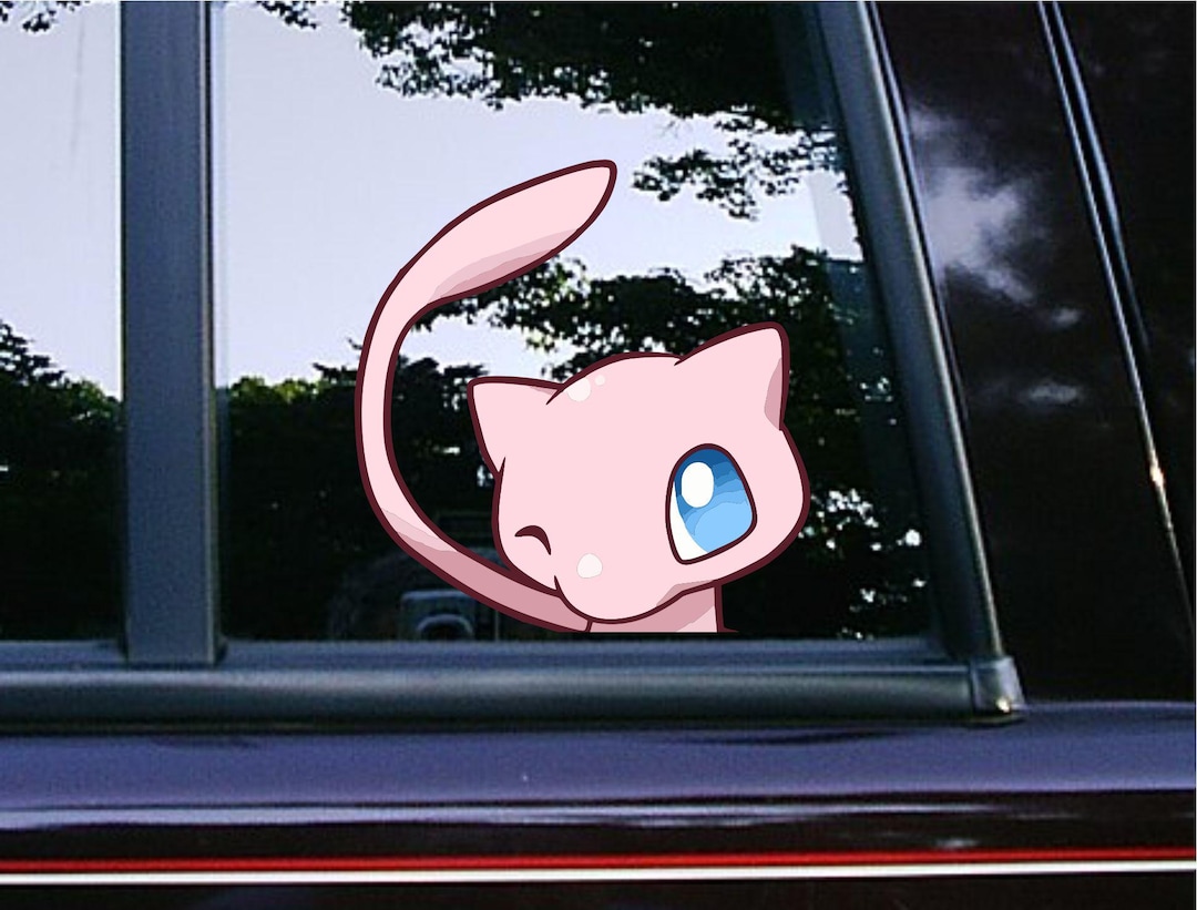 Mew Wink Peeker Peeking Legendary Pokemon Mystical Characters Car ...