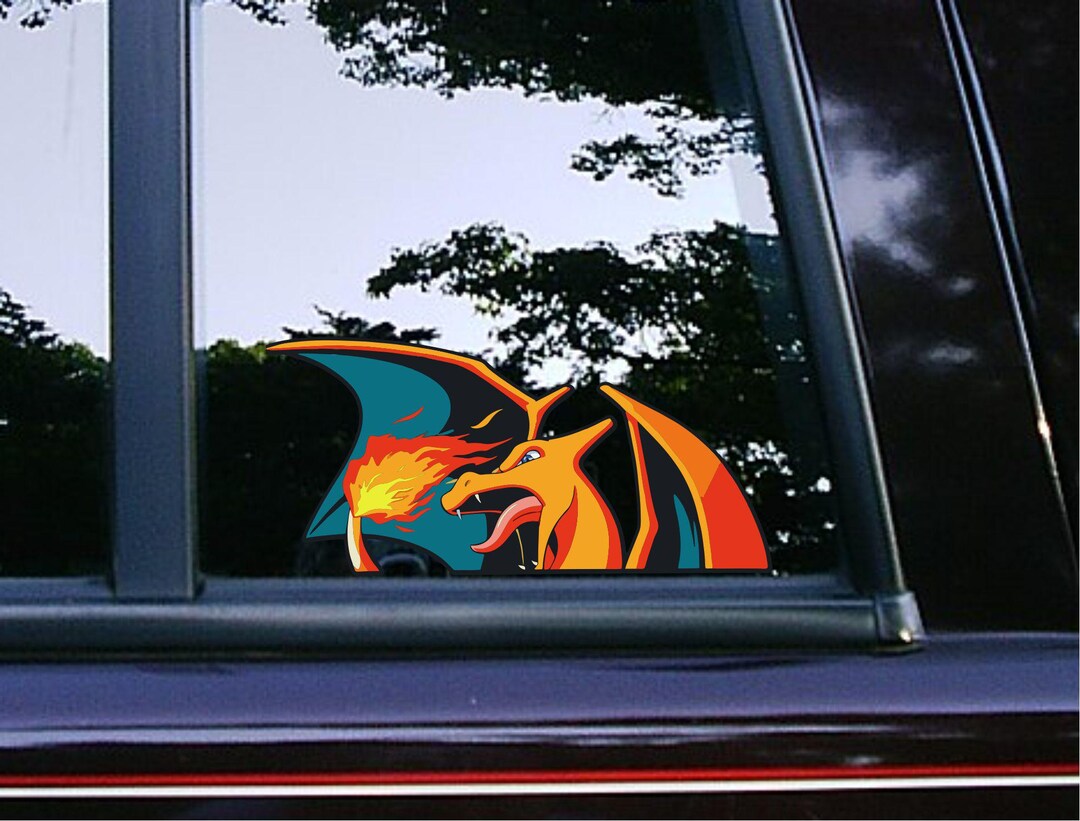 Charizard Peeker Peeking Pokemon Cute Characters Car Decals Laptop ...