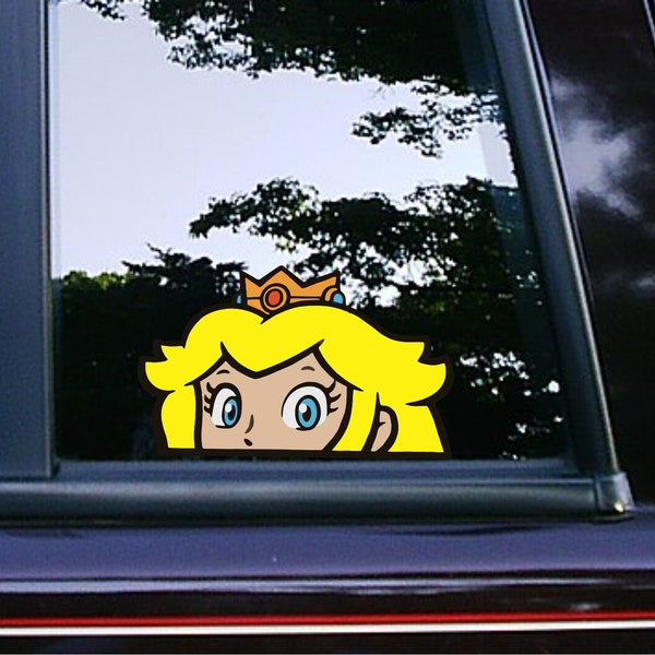 Princess Peach Car Stickers - Etsy