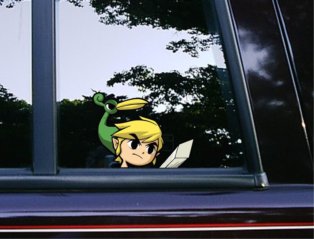 Zelda Link Peeker Peeking Car Decals Video Game Stickers Nintendo ...