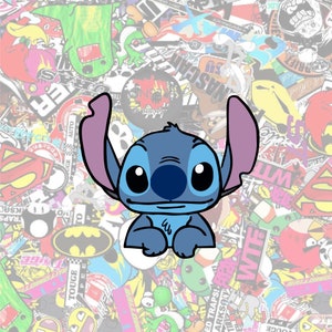 Stitch Smiling Peeker Peeking Lilo and Stitch Disney Classic Cartoon ...