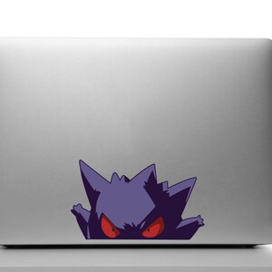 Gengar Peeker Peeking Pokemon Ghost Characters Car Decals MacBook ...