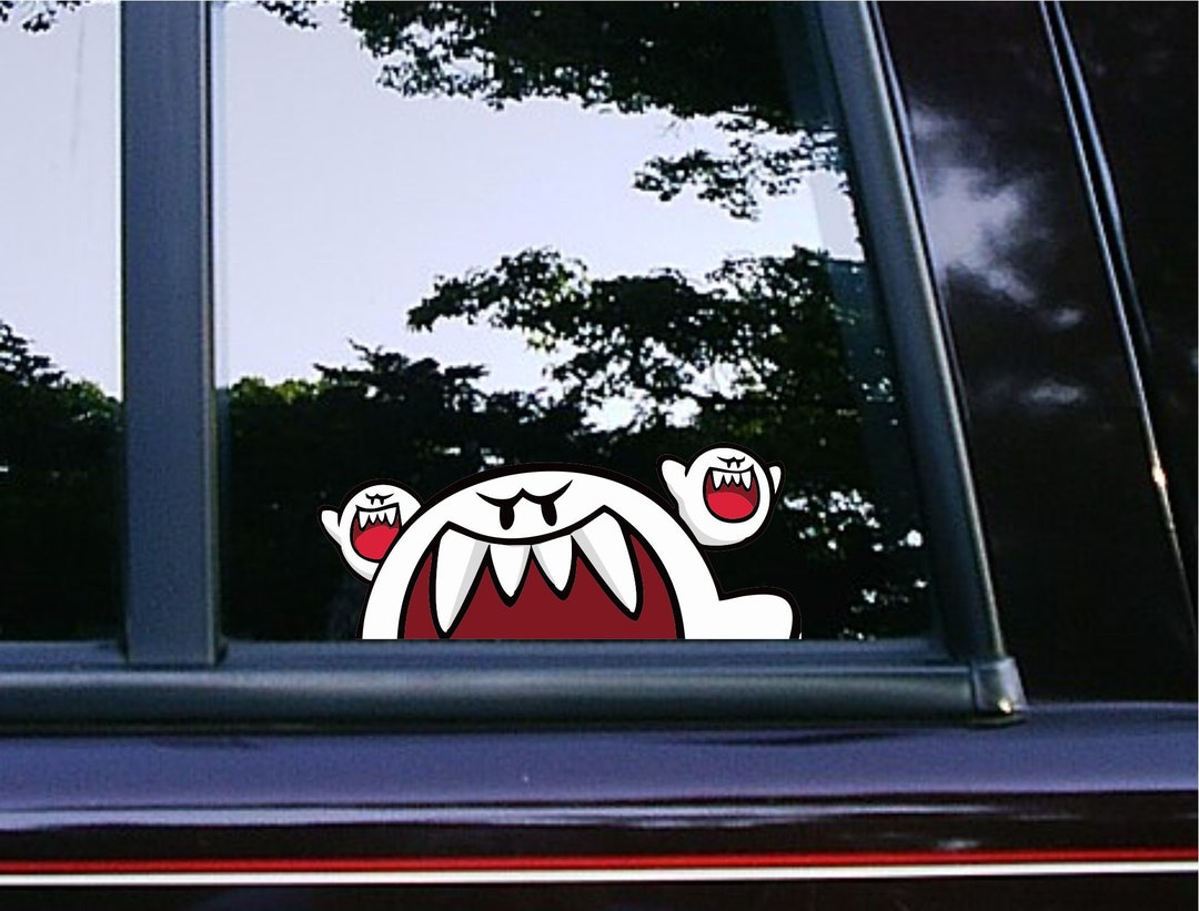 Ghosts Peeking Peeker Games Super Mario Bros. Car Decals Ghost ...