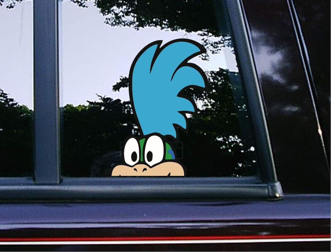 Koopaling Peeking Peeker Games Super Mario Bros. Car Decals Koopa ...