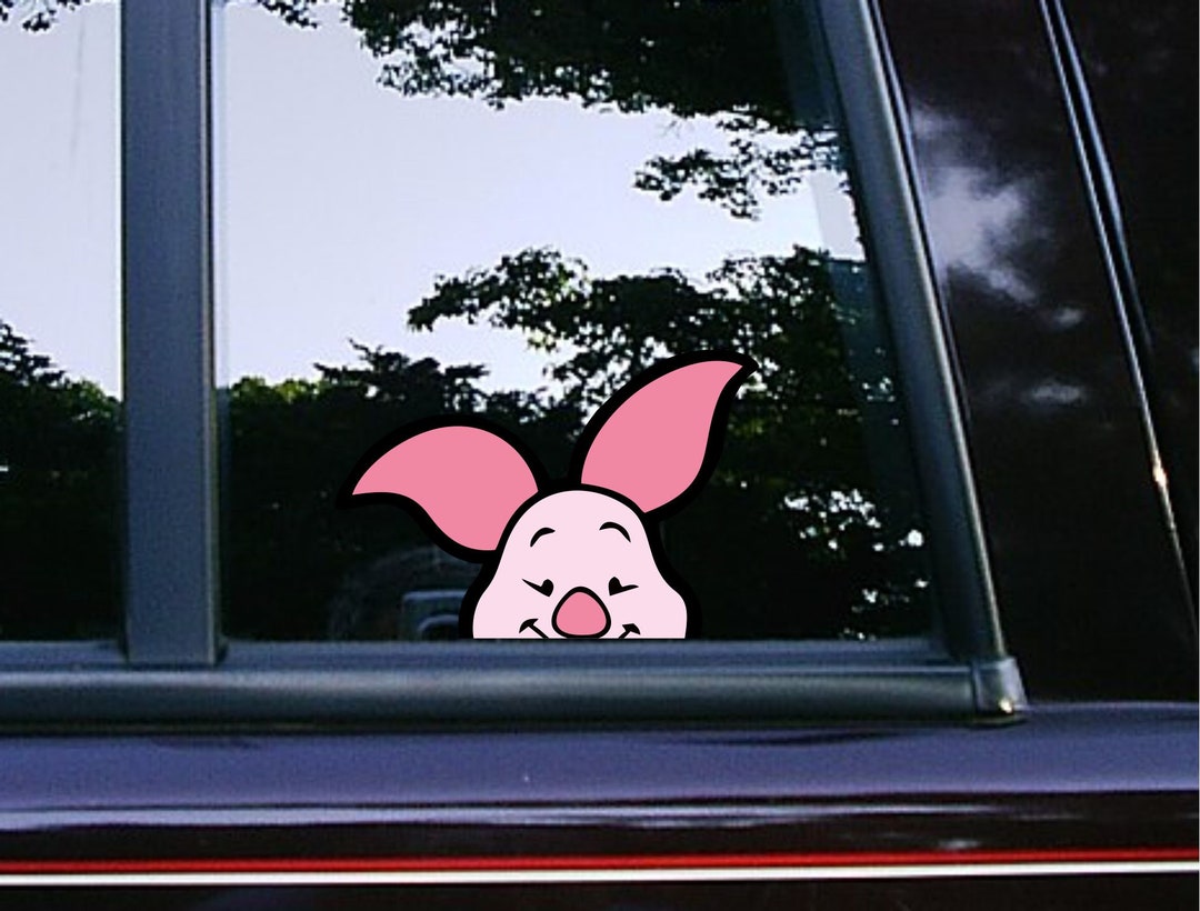 Piglet Peeker Peeking Winnie the Pooh Disney Classic Cartoon Car Decals ...