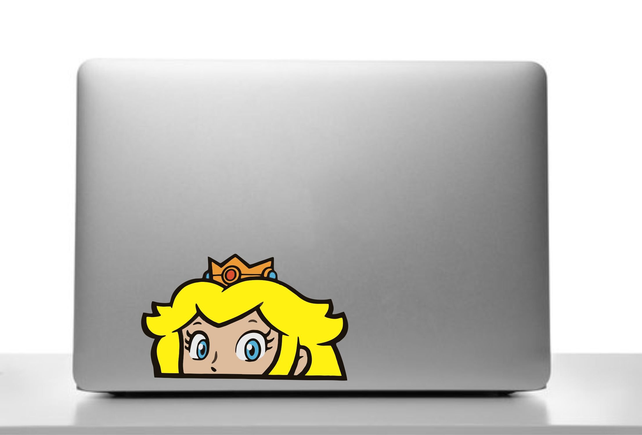 Princess Peach Peeker Peeking Super Mario Bros Car Decals - Etsy