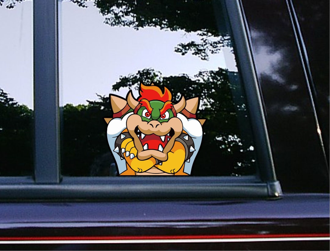 Bowser Angry Peeking Peeker Games Super Mario Bros. Movie Car Decals ...