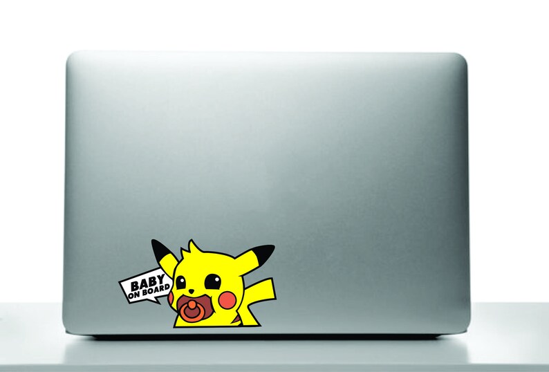 Baby on Board Pikachu Peeker Peeking Pokemon Baby Stickers - Etsy