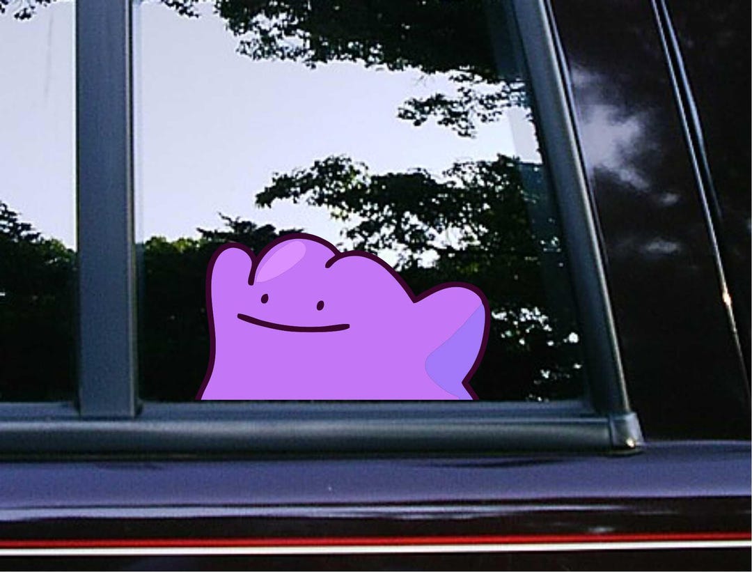 Ditto Peeking Peeker Pokemon Car Decals Memes Custom Stickers Anime ...