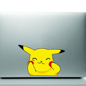 Cute Pikachu Peeker Peeking Anime Pokemon Stickers Car Decals Laptop ...