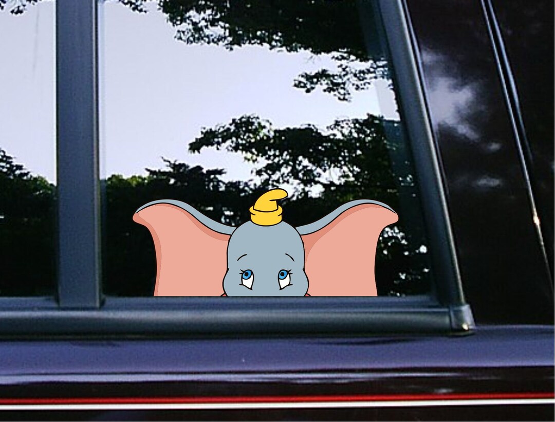Dumbo Peeker Peeking Dumbo Movie Disney Classic Cartoon Car Decals ...