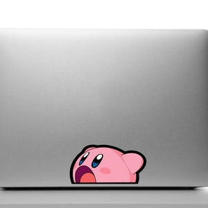 Cute Kirby Peeker Peeking Car Decals Video Game Stickers Nintendo ...