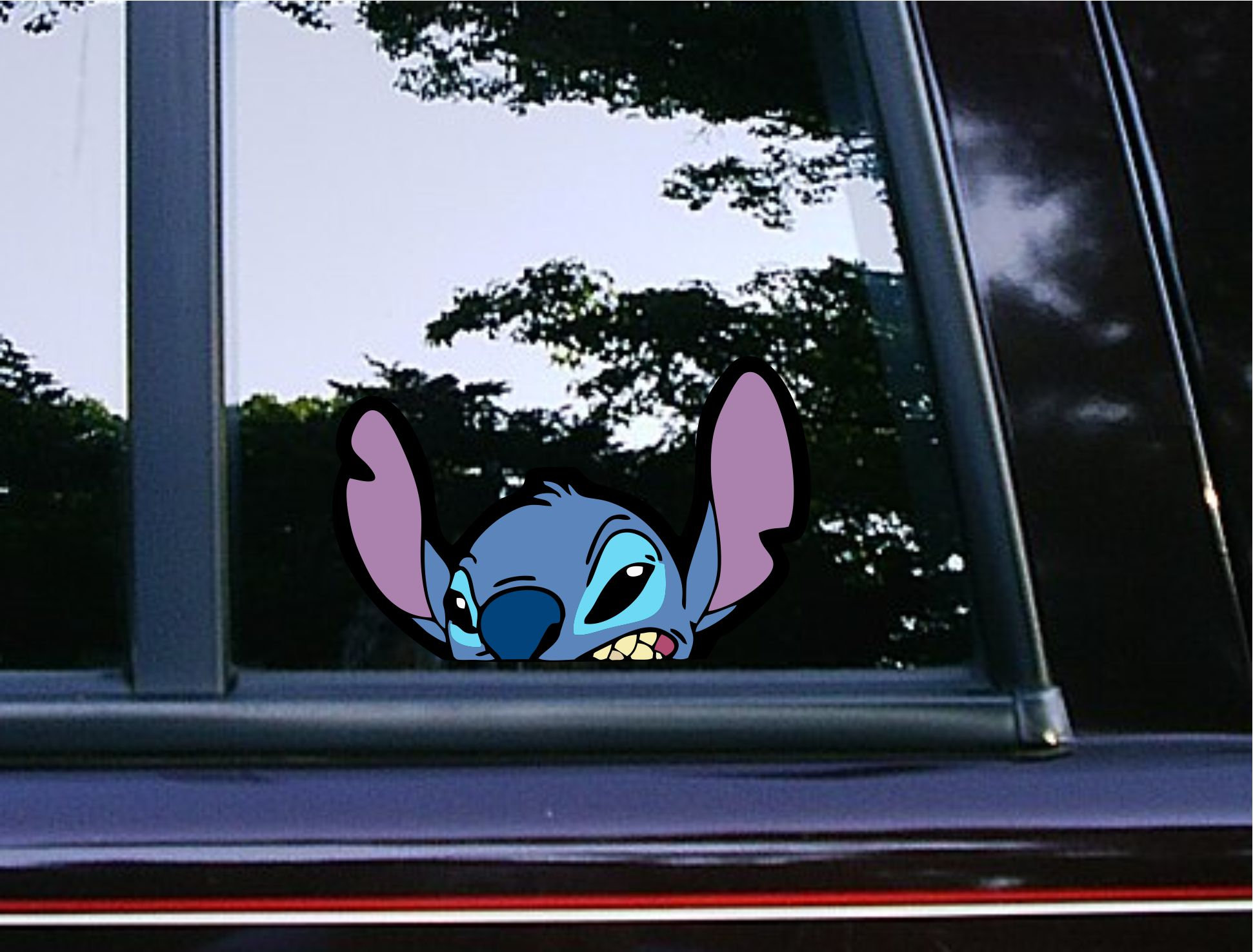 Angry Stitch Peeker Peeking Lilo and Stitch Disney Classic Cartoon Car ...
