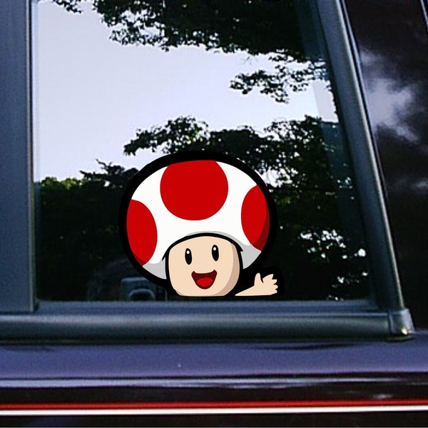 Mario Toad Decals - Etsy