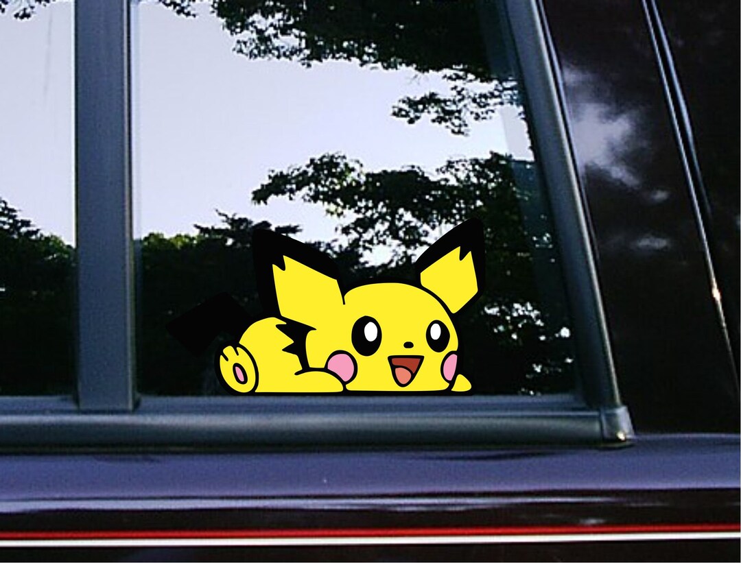 Pichu Peeker Peeking Thunder Pokemon Pikachu Evolutions Car Decals ...