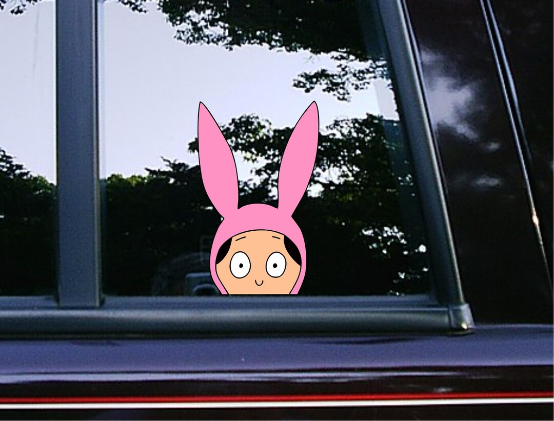 Louise Peeker Peeking Car Decals Bob's Burgers Pop Culture Laptop Pink ...