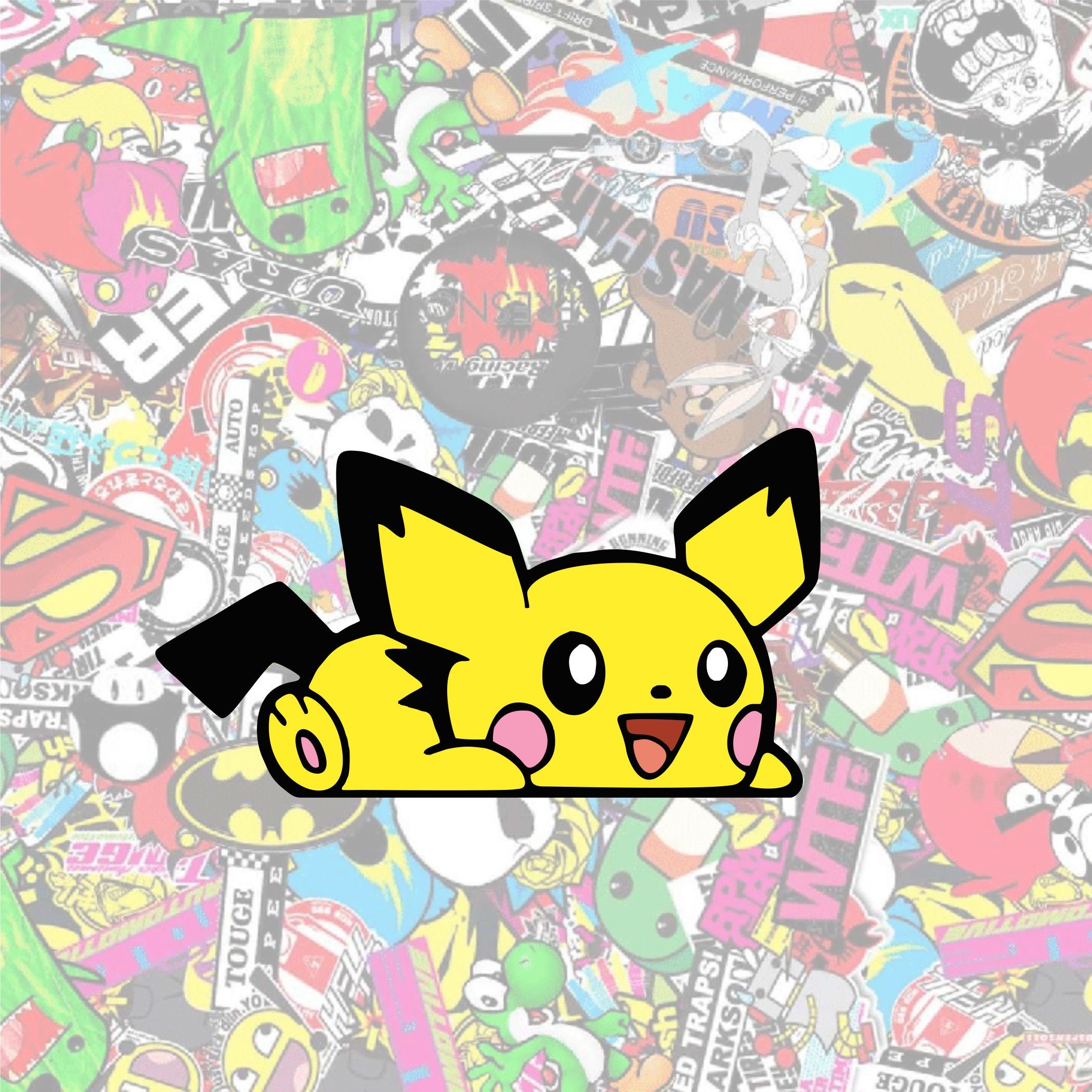 Pichu Peeker Peeking Thunder Pokemon Pikachu Evolutions - Etsy