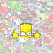 Bart Simpson Middle Finger Peeker Peeking Car Decals the Simpsons Pop ...