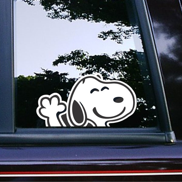 Snoopy Decal for Car - Etsy
