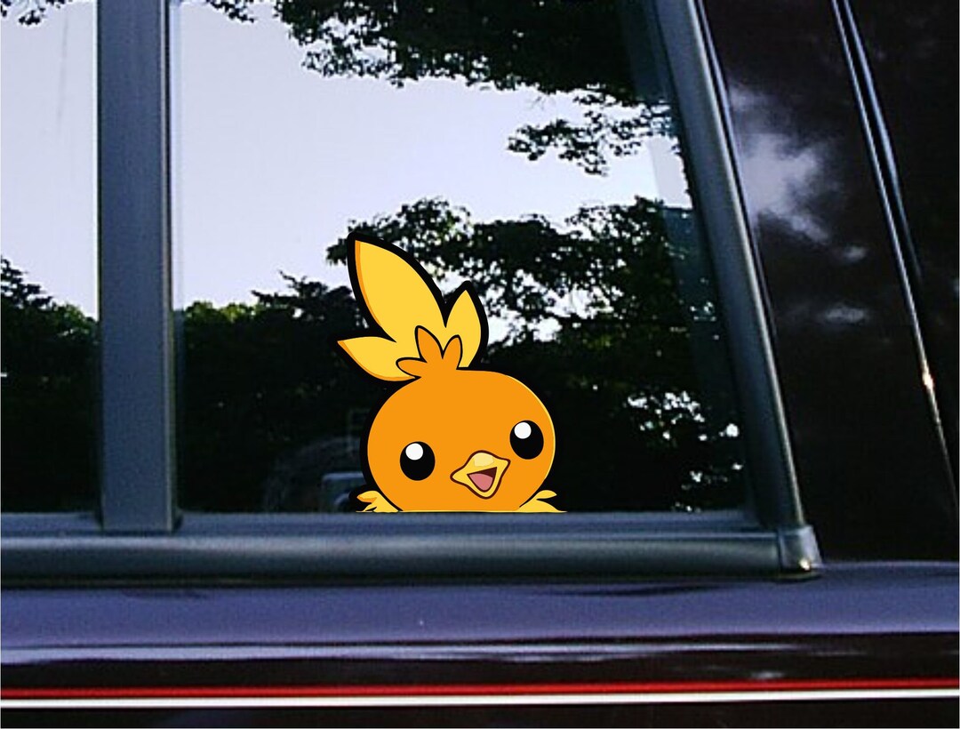 Torchic Peeker Peeking Pokemon Custom Stickers Car - Etsy
