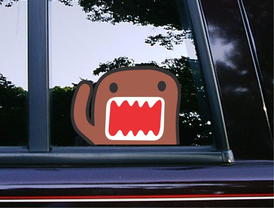 Domo-kun Waving Peeker Peeking Anime Cool Characters Car Decals JDM ...