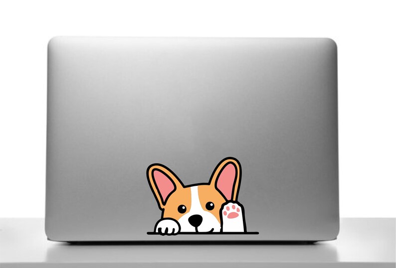 Cute Corgi Peeker Peeking Car Decals Dog Stickers Puppy Decals Laptop ...