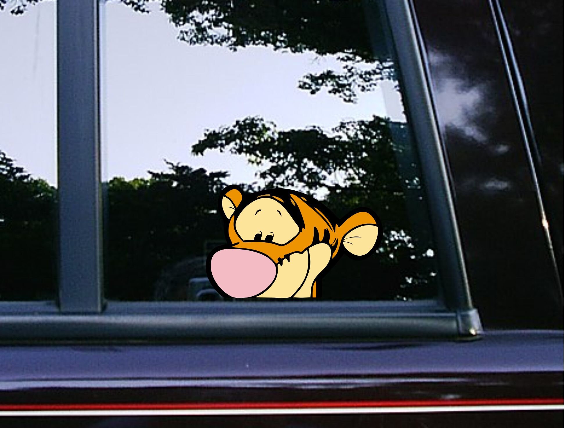 Tigger Peeker Peeking Winnie the Pooh Disney Classic Cartoon Car Decals ...
