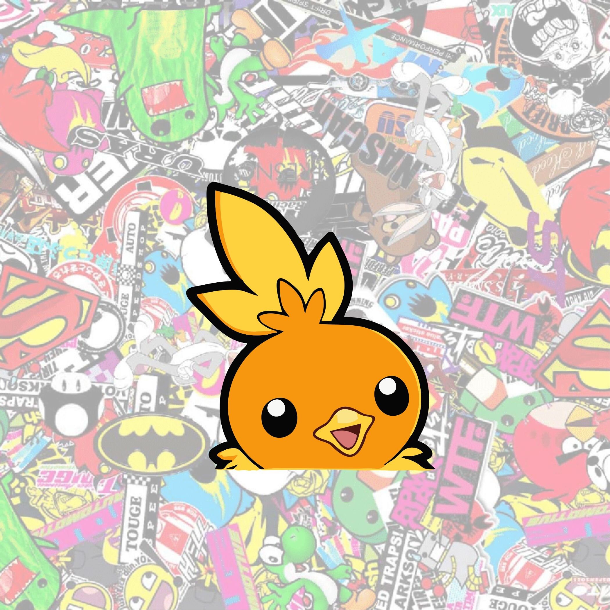 Torchic Peeker Peeking Pokemon Custom Stickers Car - Etsy