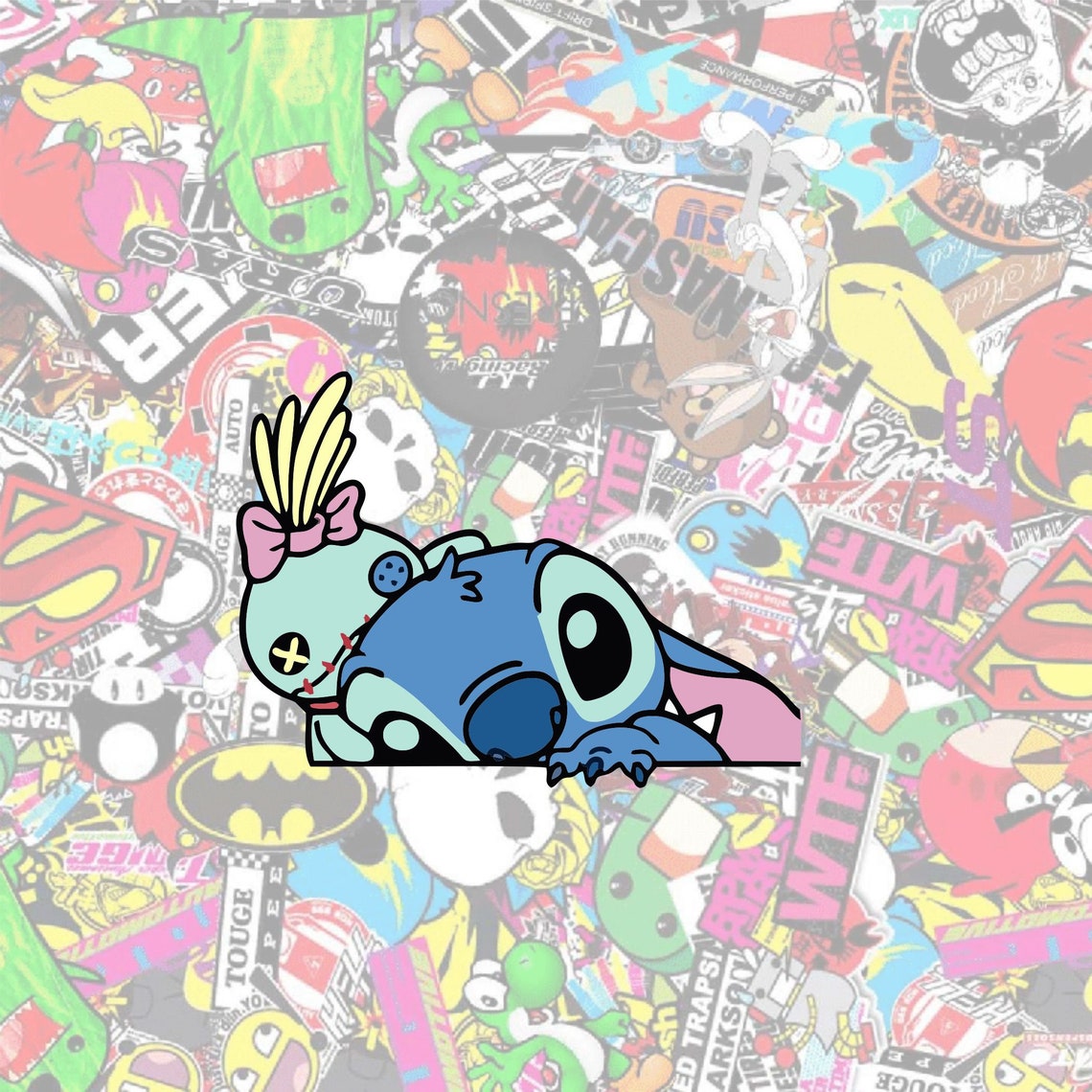 Stitch With Scrump Peeker Peeking Lilo and Stitch Disney Classic ...