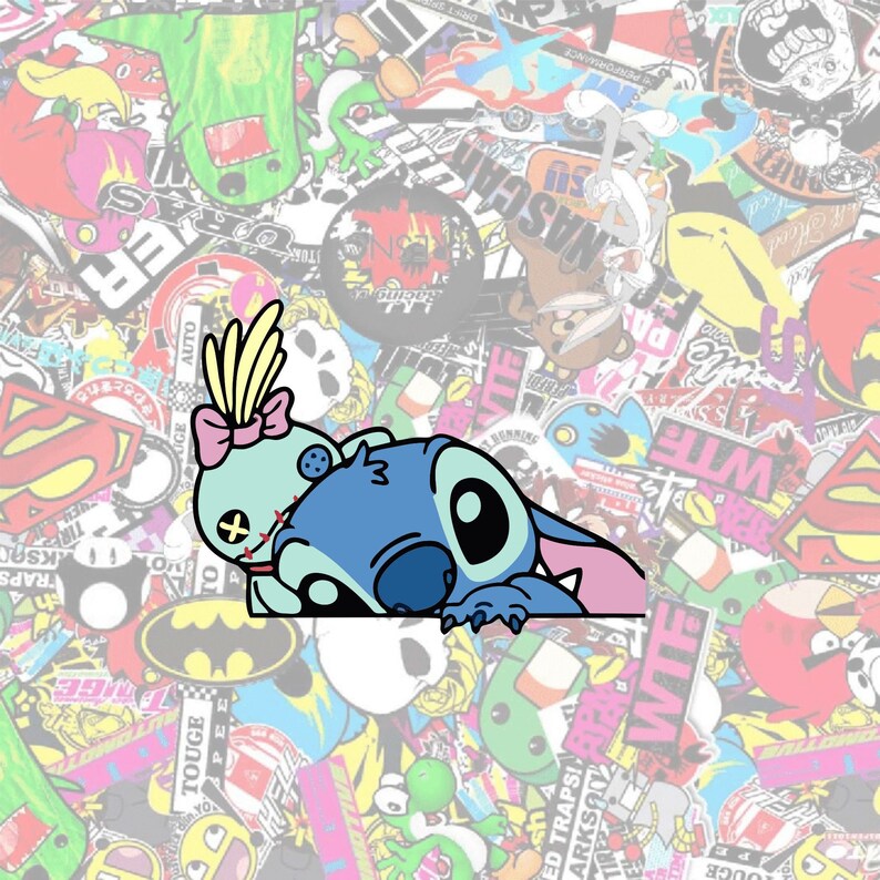 Stitch With Scrump Peeker Peeking Lilo and Stitch Disney Classic ...