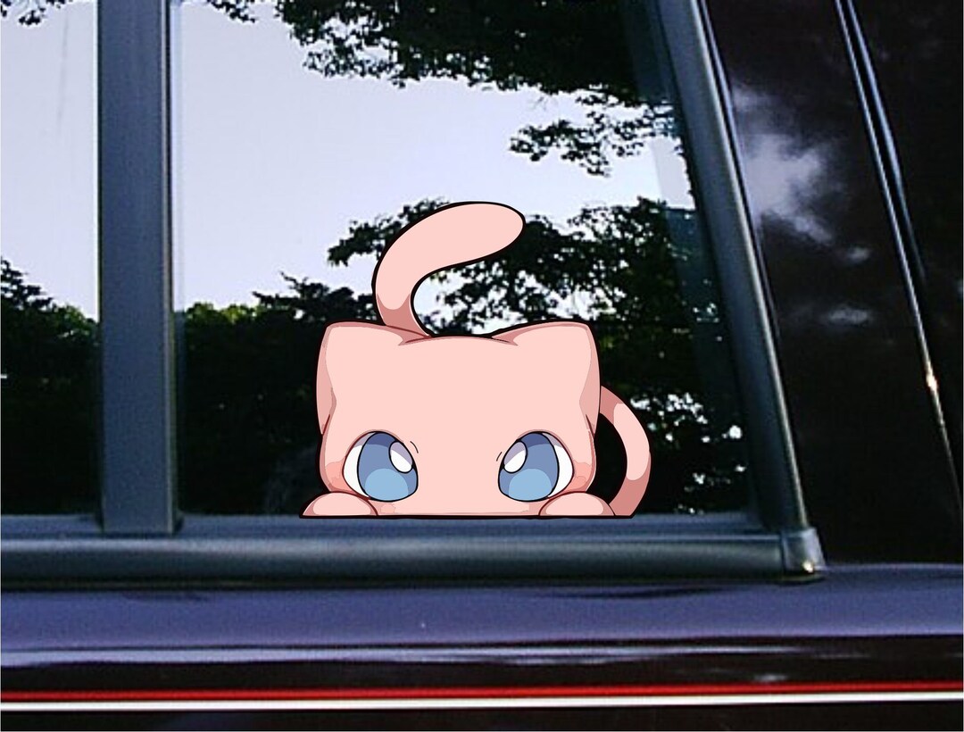 Mew Peeker Peeking Legendary Pokemon Mystical Characters Car Decals ...