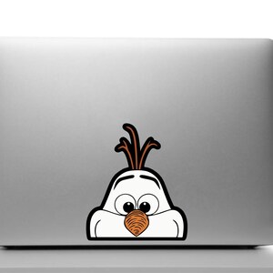 Olaf Peeker Peeking Frozen Movie Disney Funny Cartoon Car Decals Phone ...